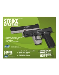 Commander XP18 Blowback Co2 noir - STRIKE SYSTEMS